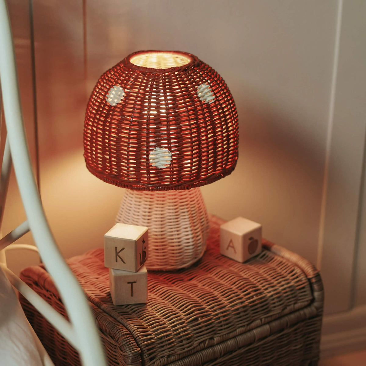 Olli Ella Mushroom Lamp Toadstool Red – Ruby & Grace