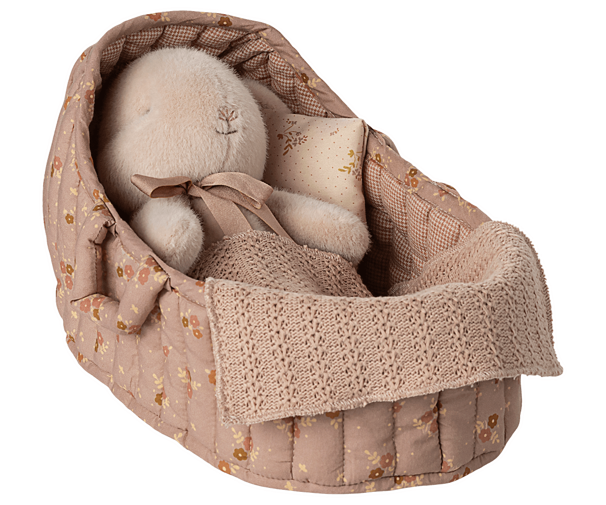 Maileg Large Carry Cot Pink Floral – Ruby & Grace