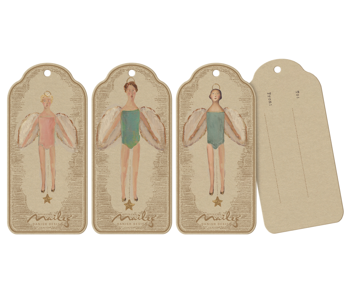 Maileg Angel Christmas Gift Tags FW25 NEW ARRIVAL – Ruby & Grace