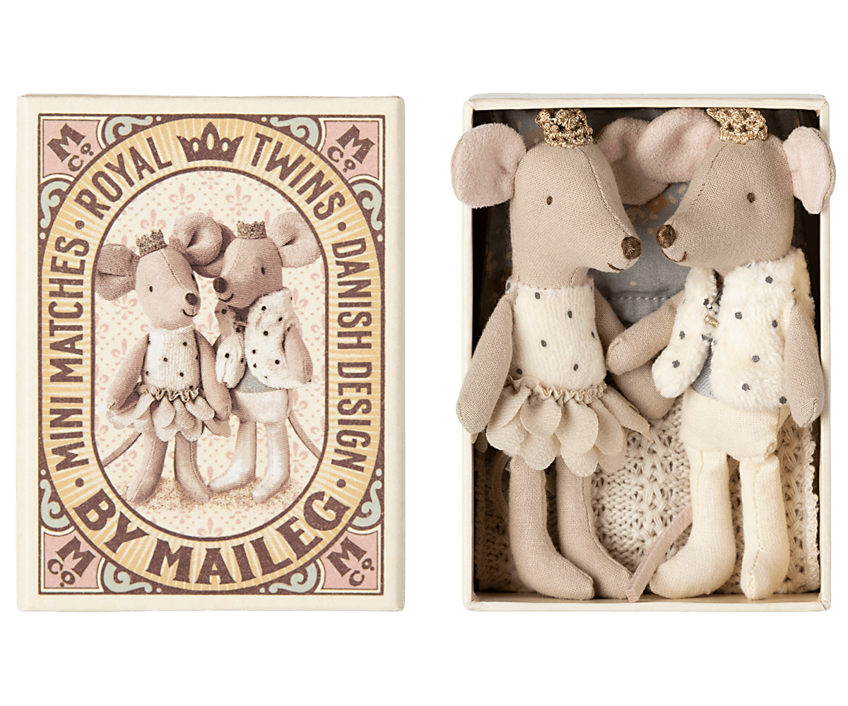 Maileg Royal Mice Twins – Ruby & Grace