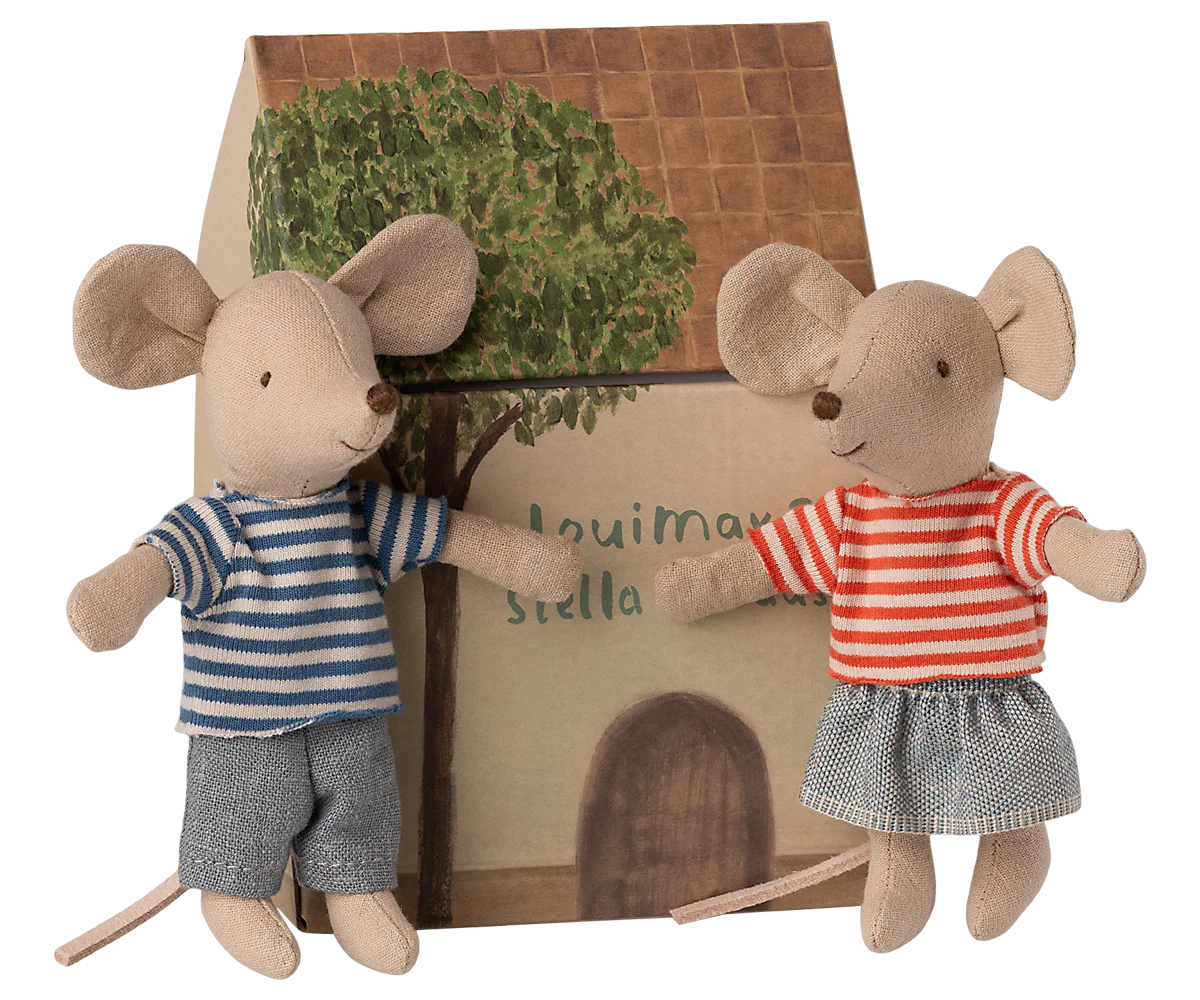 Maileg LouiMax & Stella Stardust Little Brother & Sister Mice Perfect ...