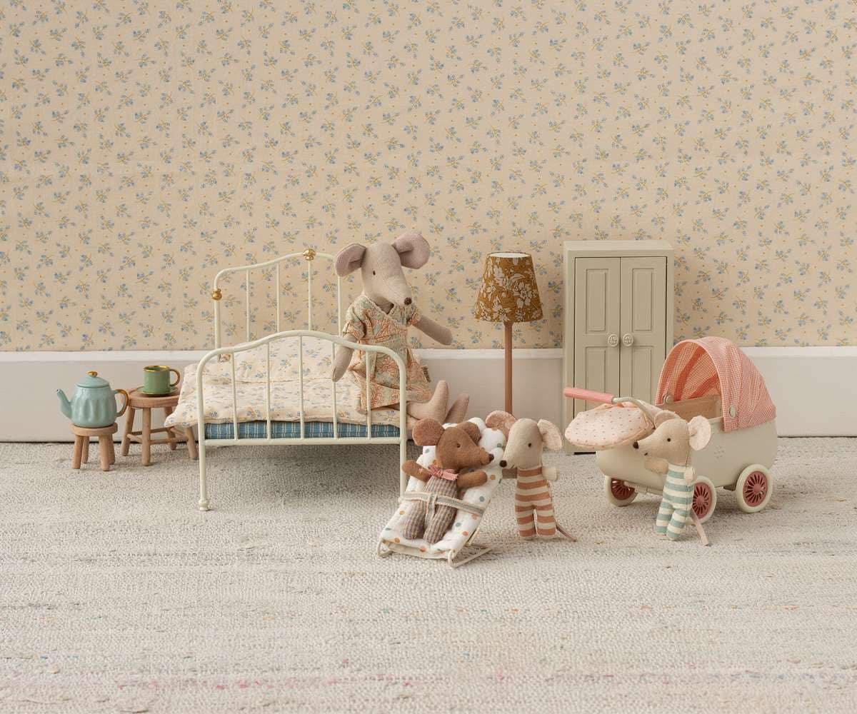 Maileg Metal Mouse Pram Coral SS25: NEW ARRIVAL – Ruby & Grace