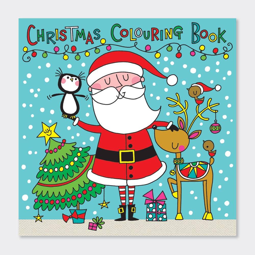 Children's Christmas Colouring Book - Santa Scene – Ruby & Grace