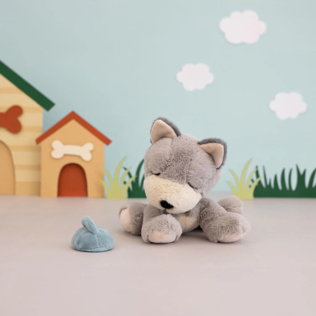 Olli Ella Binky Puppy Banjo Grey Plush Toy 🐶🤎BACK SOON – Ruby & Grace